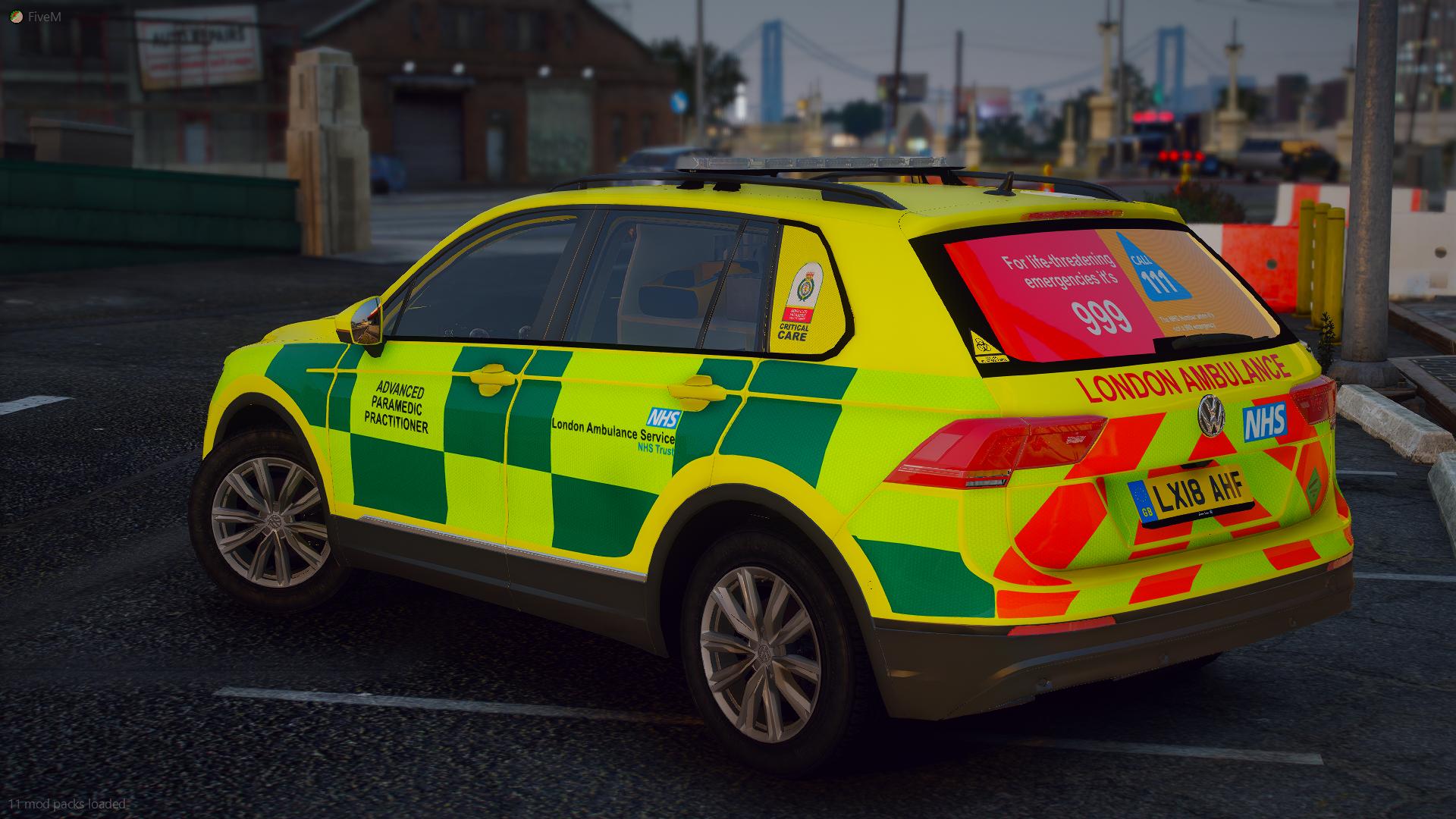 Union Mods - [ELS] VW Tiguan 2018 - London Ambulance Service
