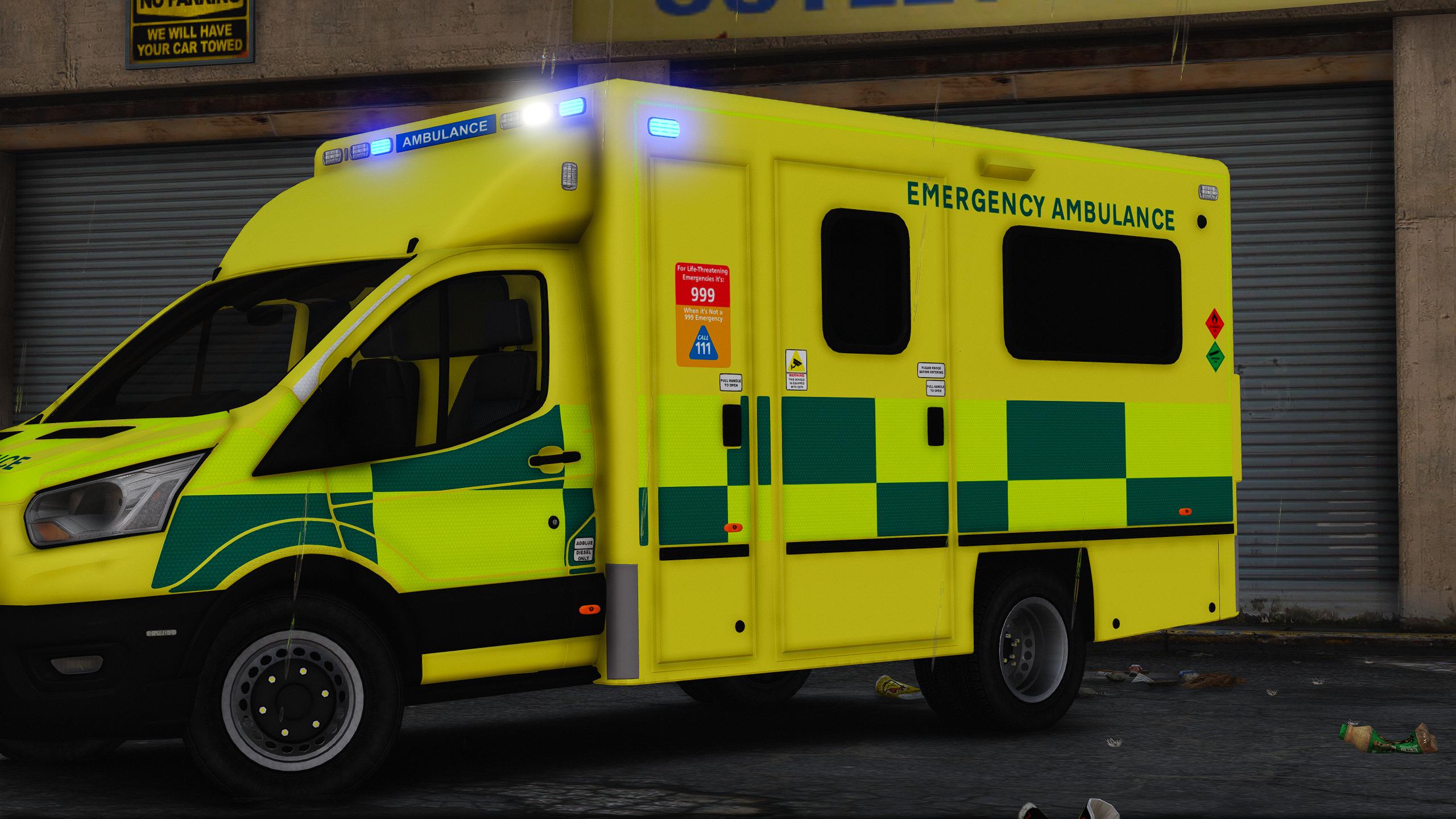Union Mods - [SKIN] Generic 2023 Ford Transit Box Ambulance | Ambulance ...