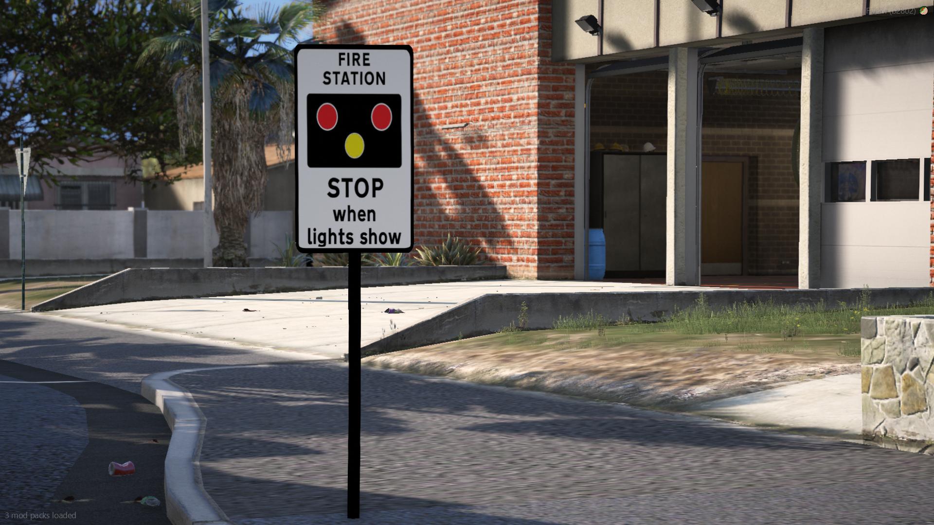 Union Mods - Stop When Lights Show Sign [FiveM Ready]