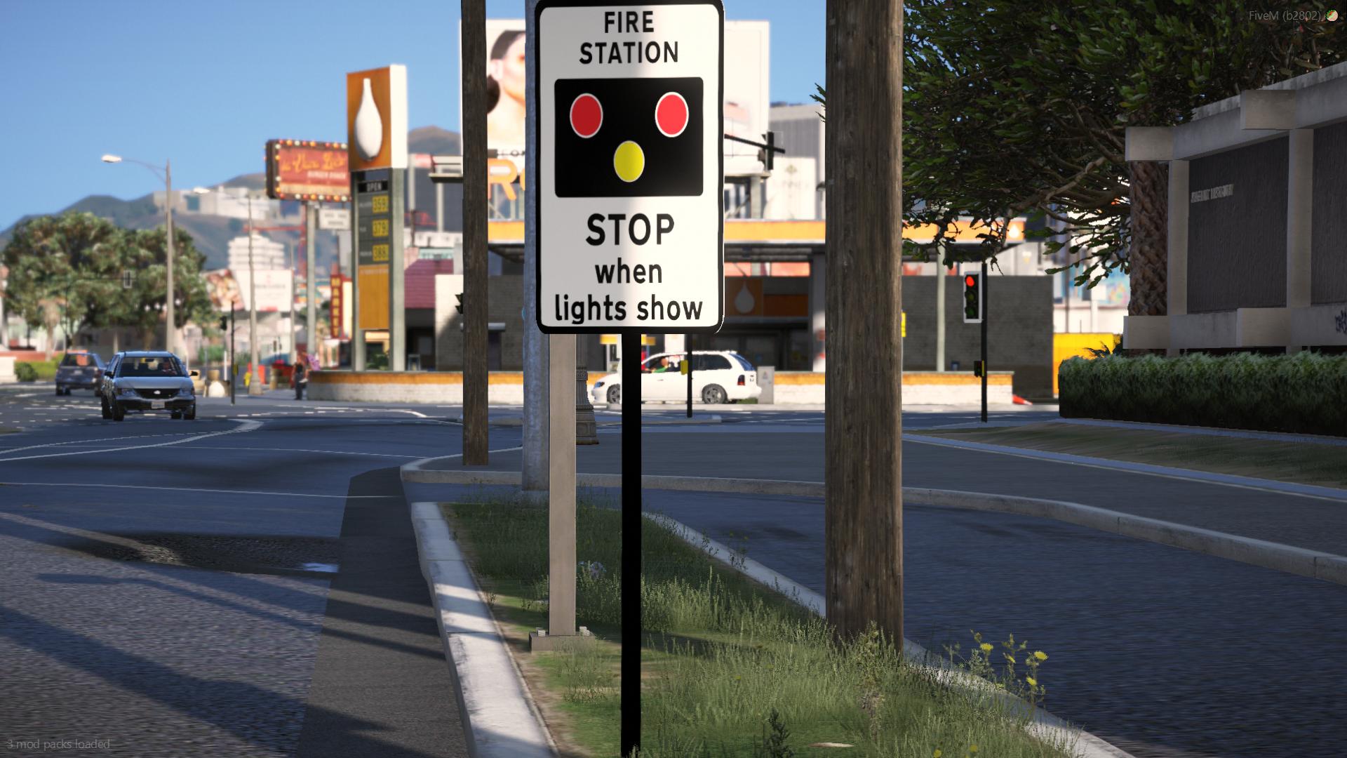 Union Mods - Stop When Lights Show Sign [FiveM Ready]