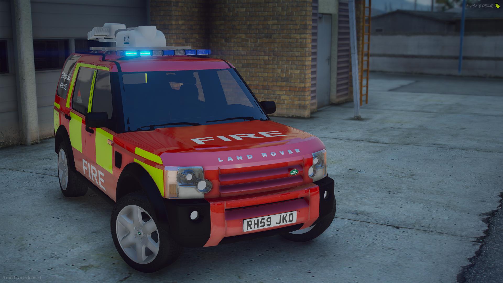 Union Mods - Generic Fire Technical Rescue 2009 Land Rover Discovery - ELS