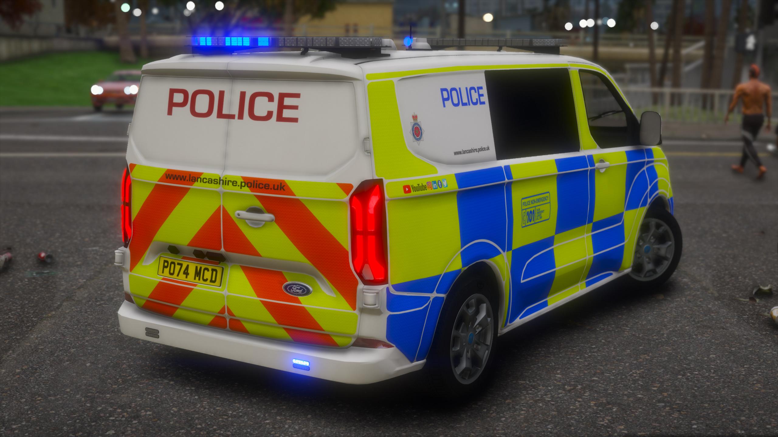Union Mods - 2024 Lancs Police Ford Transit Custom (Generic ELS Setup)