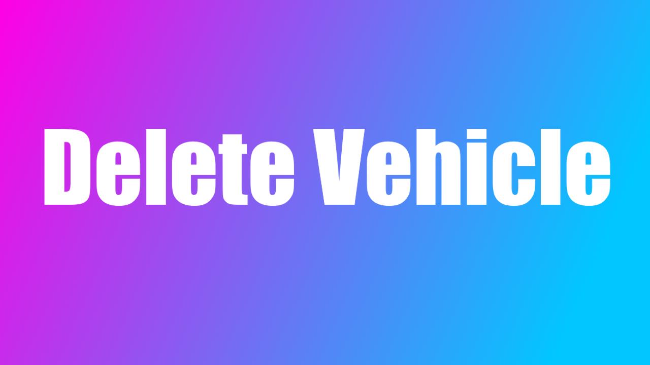 Union Mods - FiveM Delete Vehicle Script