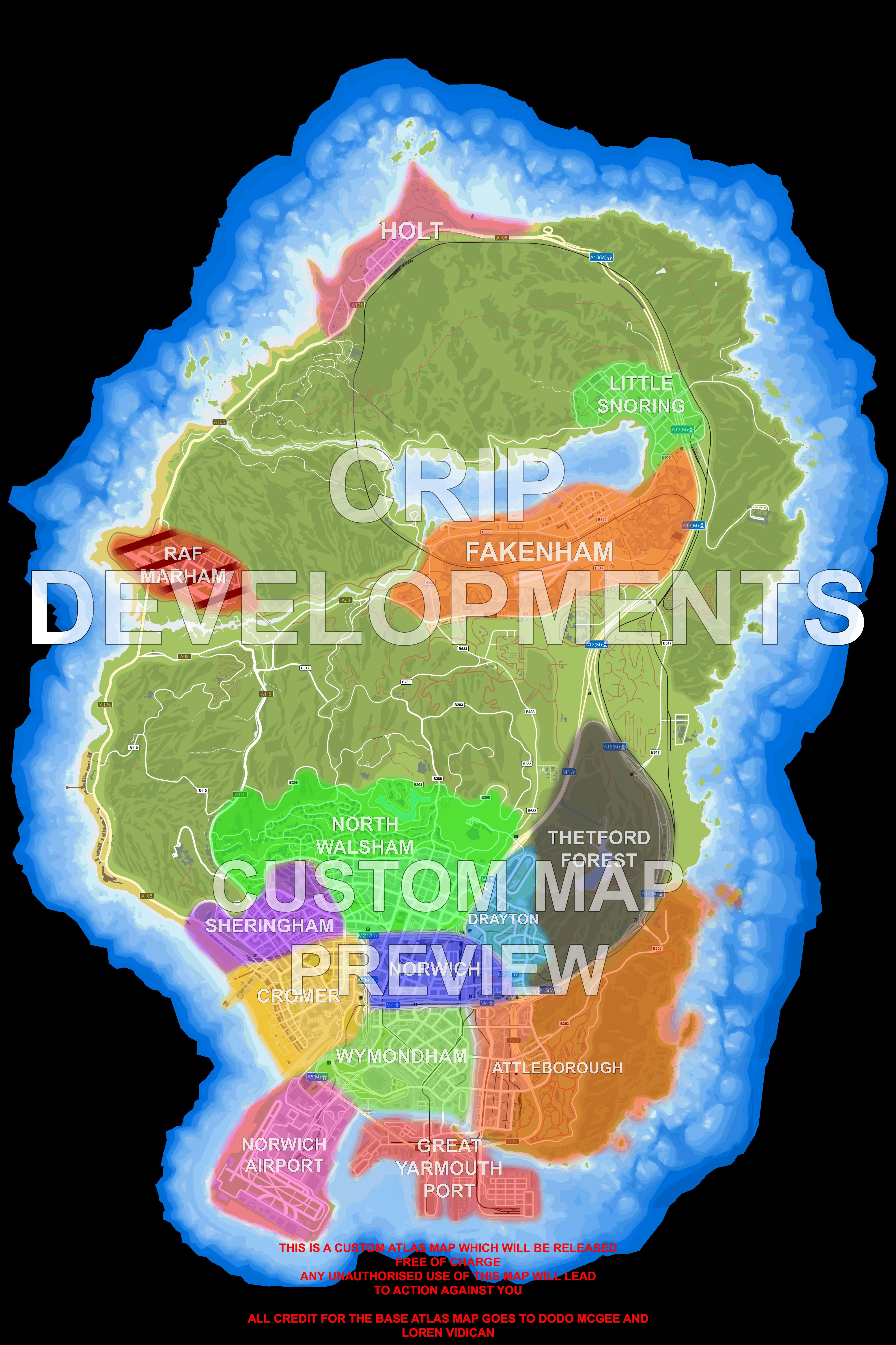 Union Mods - Norfolk Atlas Map [FIVEM READY] [SP]