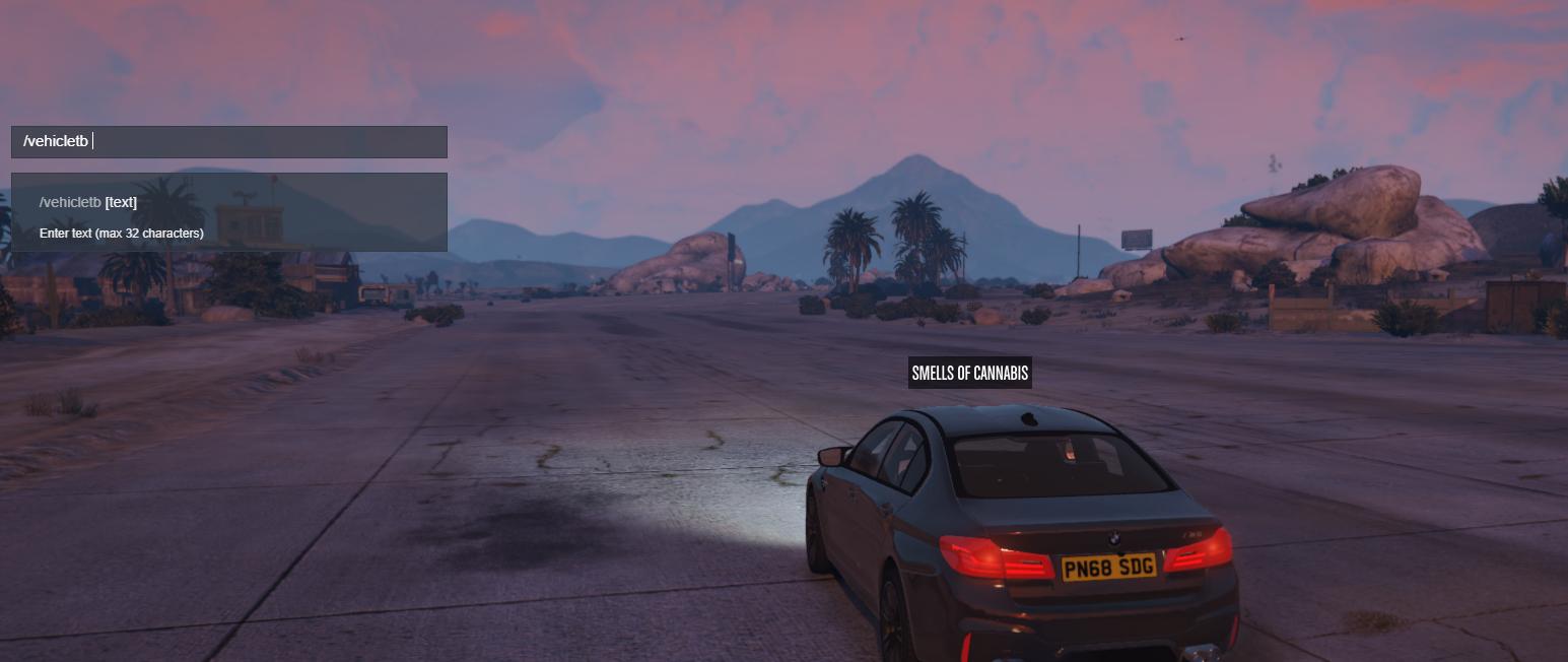 Union Mods - [FIVEM] Overhead Vehicle Text box Script